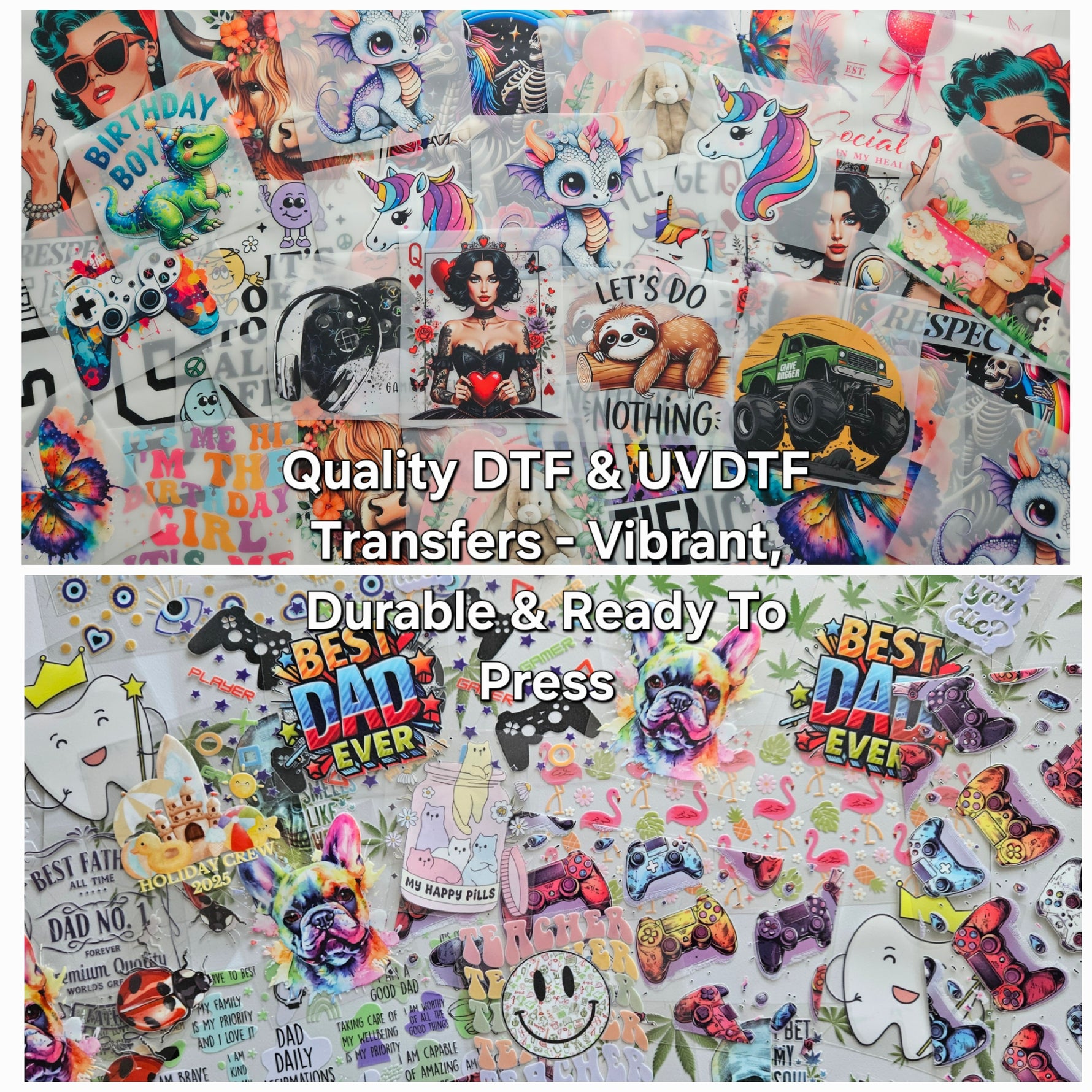 DTF & UVDTF Transfer Print – UK DTF Print