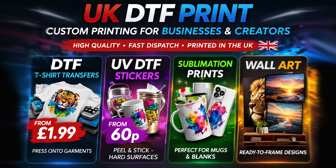 Printed DTF, UVDTF, Wall Art. – UK DTF Print