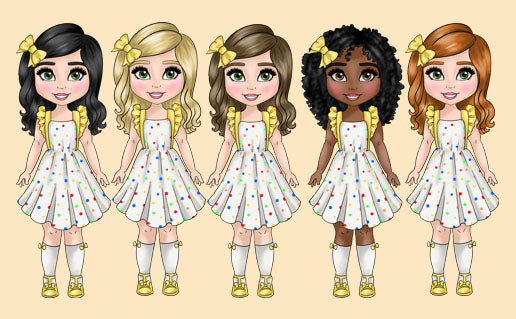 DTF Dottie Spotty Character Doll – UK DTF Print